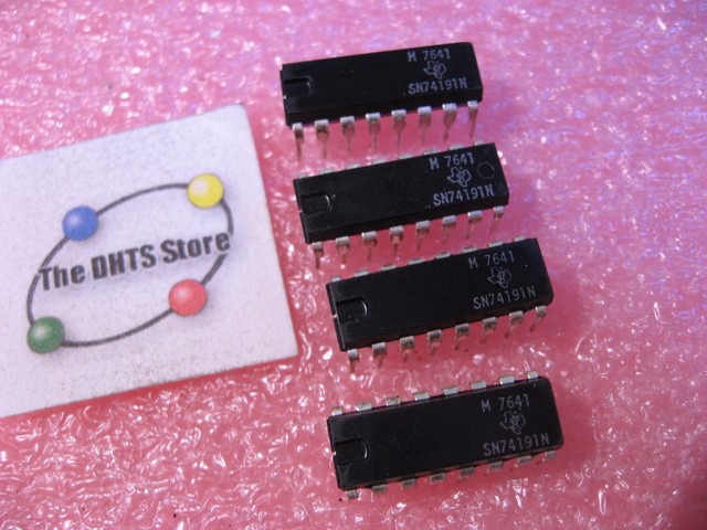 SN74191N Texas Instruments TTL Binary Counter 4-Bit IC 74191 Date 7641 ...