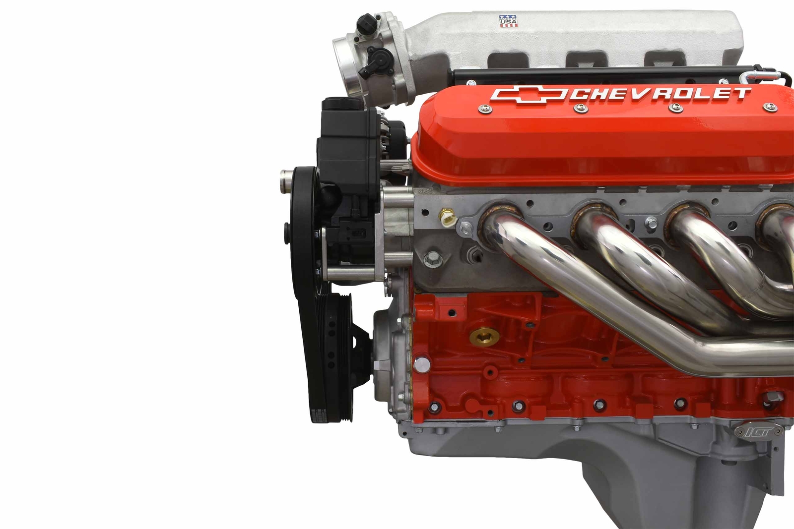 LS Truck Power Steering Pump Bracket Kit For LS1 Pump w/ Turbo Headers ...