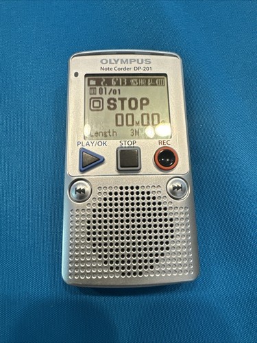 Olympus Note Corder DP-201 Digital Voice & Record Playback Tested ...