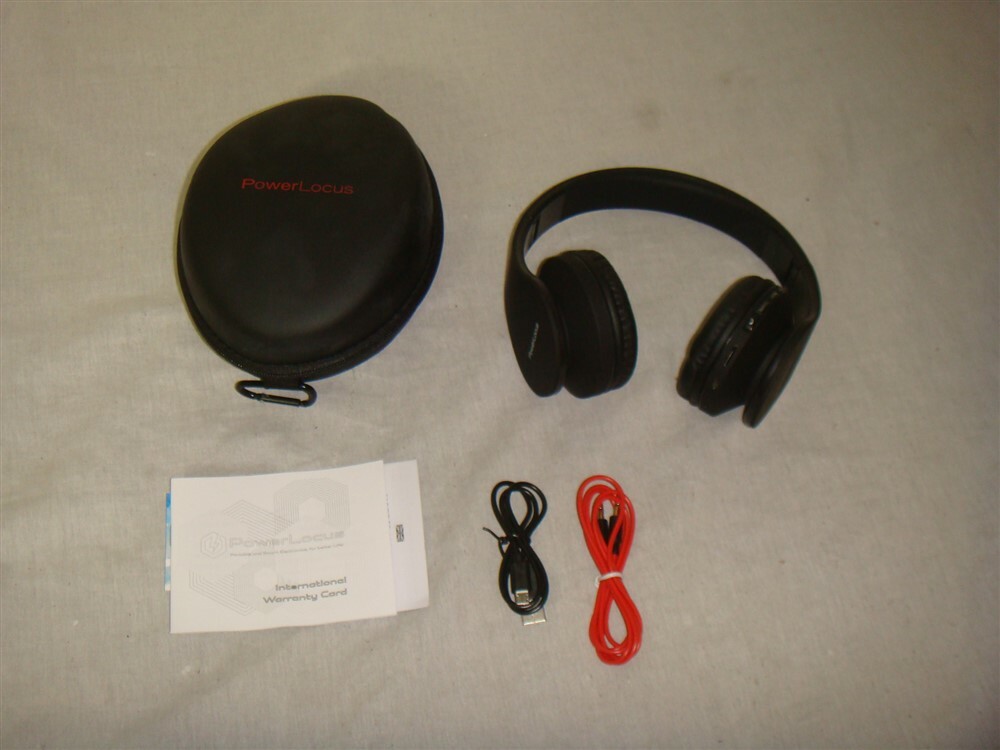 POWER LOCUS BLUETOOTH WIRELESS FOLDABLE OVER EAR HEADSET | eBay