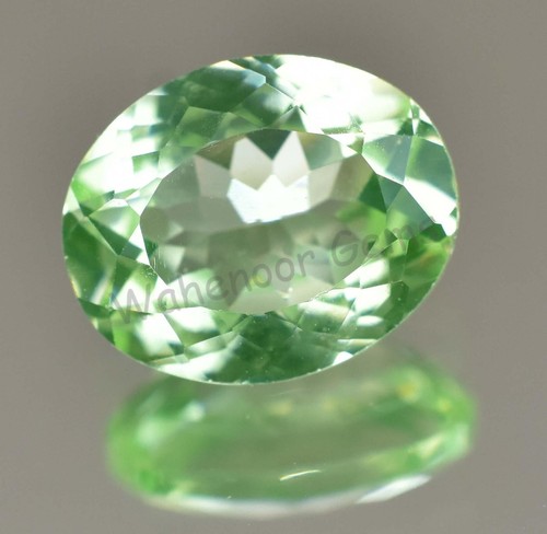 4.35 Ct Natural Green Peridot Oval Shape VVS Pak Gemstone AGL Certified ...