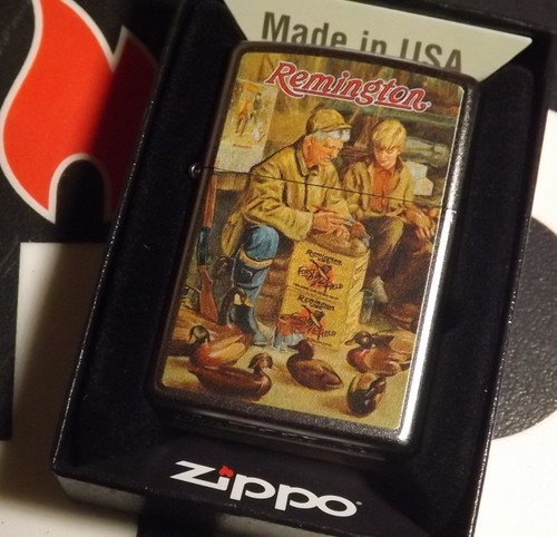 Zippo Remington " Old Man Decoys " New Hunting Org Box Hard to Find ...