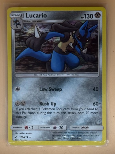 Lucario 126/214 - Holo Rare - Pokemon Unbroken Bonds | eBay