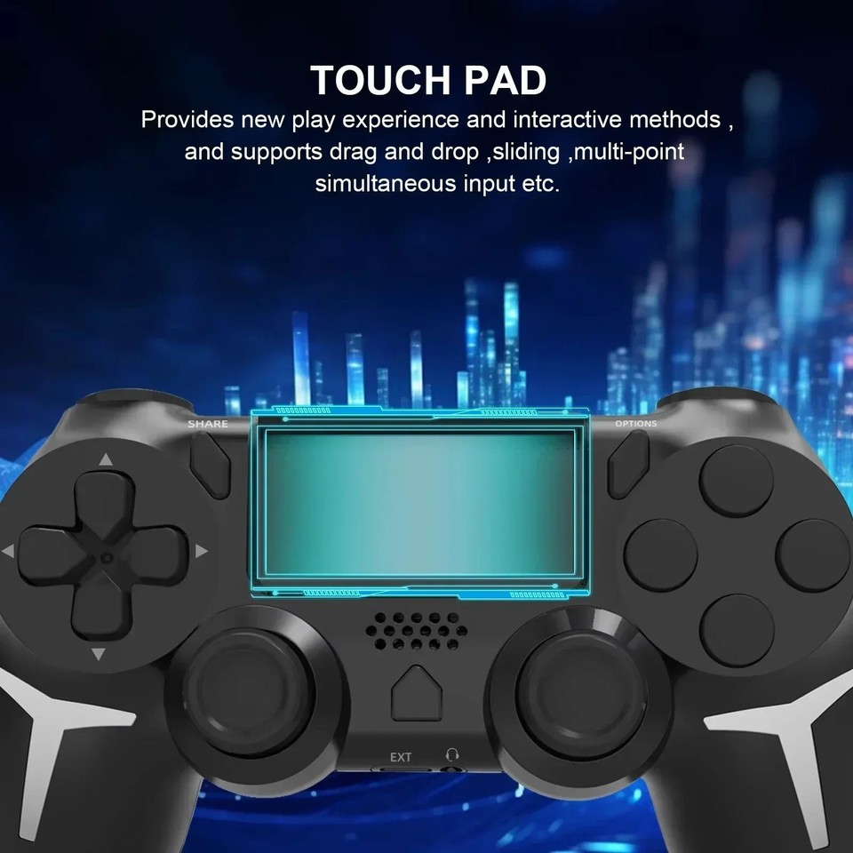 Wireless Bluetooth Gamepad Controller for PS4 PlayStation 4 - White ...
