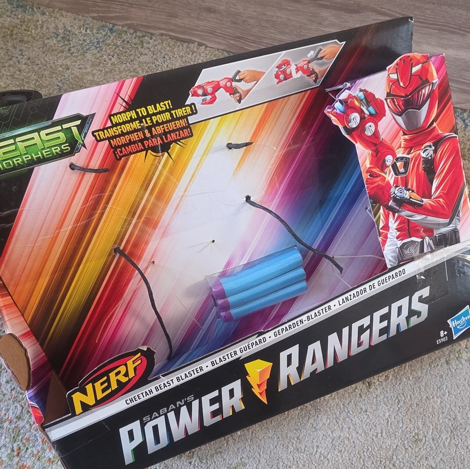 Power Rangers Beast Morphers Nerf Cheetah Blaster with Darts used with ...
