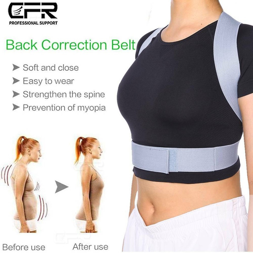 Adjustable Posture Corrector Back Support Shoulder Brace Belt Men Women ...