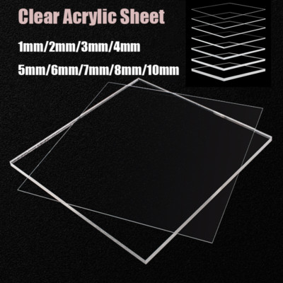 Transparent Perspex Plastic Sheet Cut To Size T1-10mm Plastic Cut Panel ...