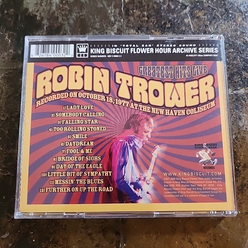 ROBIN TROWER - Greatest Hits Live - CD - Live Original Recording ...