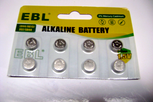 LR44 8 PACK LR44 AG13 A76 L1154 357 / 303 EBL Button cell 1.5V Alkaline Battery | eBay
