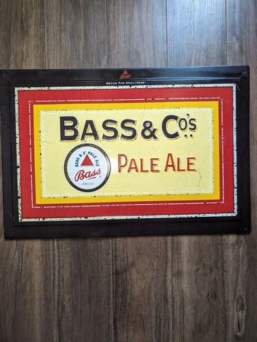 Bass & Co Pale Ale Embossed Steel Sign 23"x16" Pre-Drilled Pre-owned | eBay