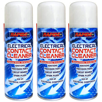 3x Electrical Contact Cleaner Switch Clean Aerosol Spray Dirt Remover ...
