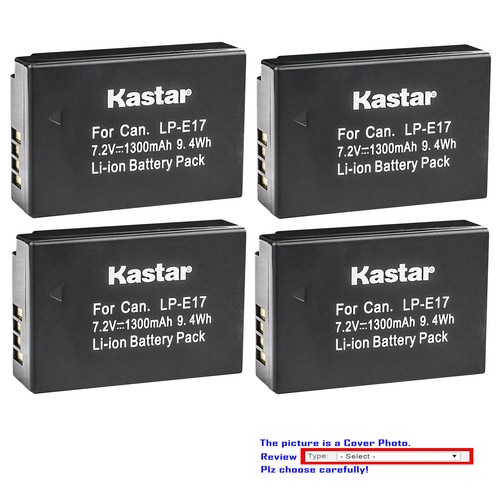 Kastar Replacement Battery Pack for Canon LP-E17 LPE17 & Canon Rebel ...