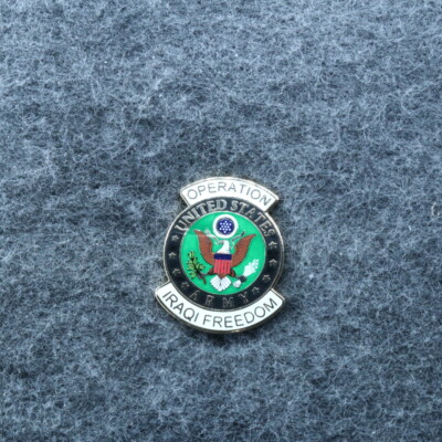 Military Hat Pin: U.S. Army Operation Iraqi Freedom [1"] | eBay