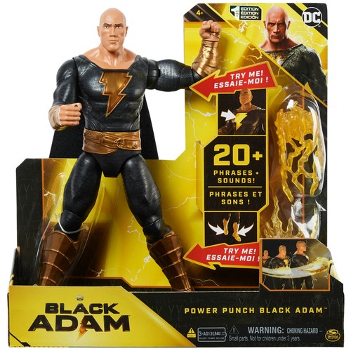 Black Adam Power Punch Action Figure 12-Inch DC Comics Spin Master 1st ...