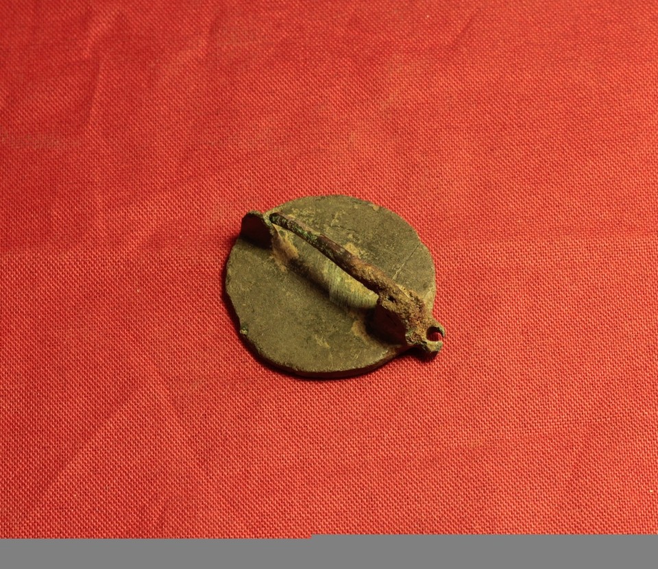 Ancient Roman Enameled Disc Fibula or Brooch, 3. Century | eBay