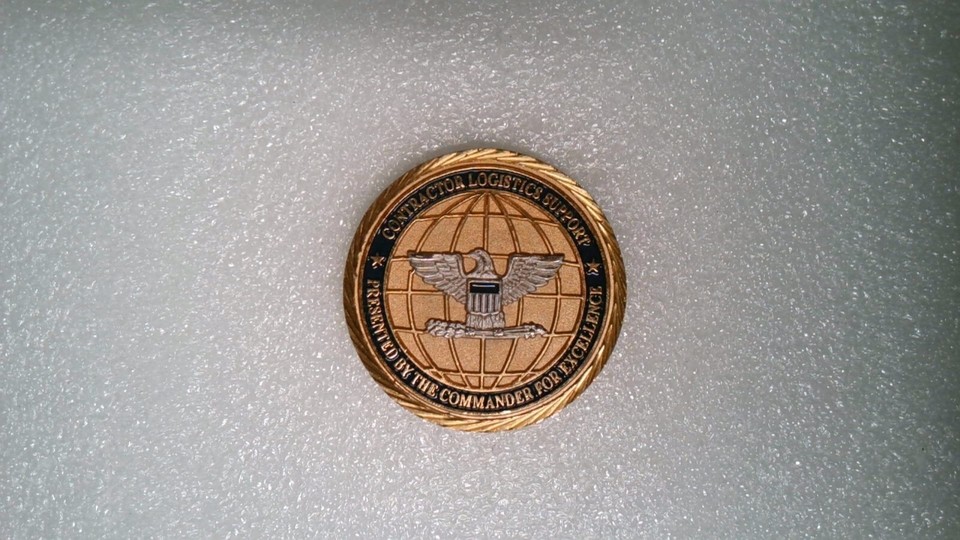 CHALLENGE COIN OKLAHOMA CITY AIR LOGISTICS CENTER CONTRACTOR LOGISTICS ...