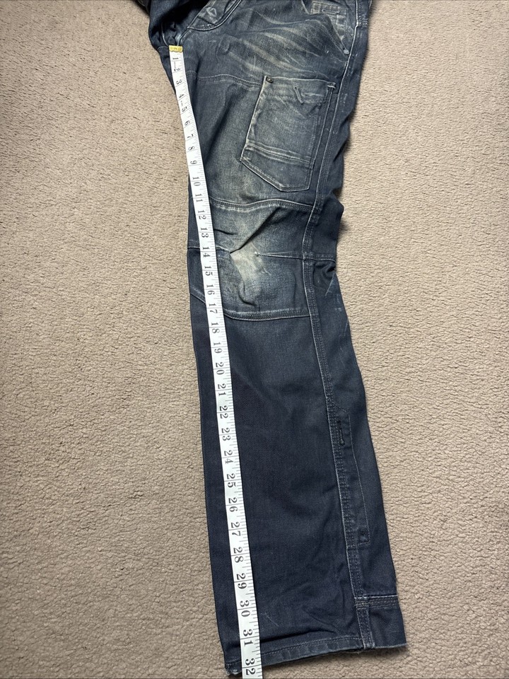 Mens Tapered Fit Jeans G-Star 5620 General Tapered Blue Wash W32 L32 ...