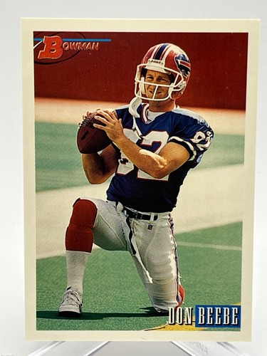 1993 Bowman NFL Football Card #118 Don Beebe WR #82 Buffalo Bills | eBay
