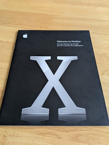 Apple "Welcome to Panther" Mac OSX 10.3 booklet - collectors item FREE ...