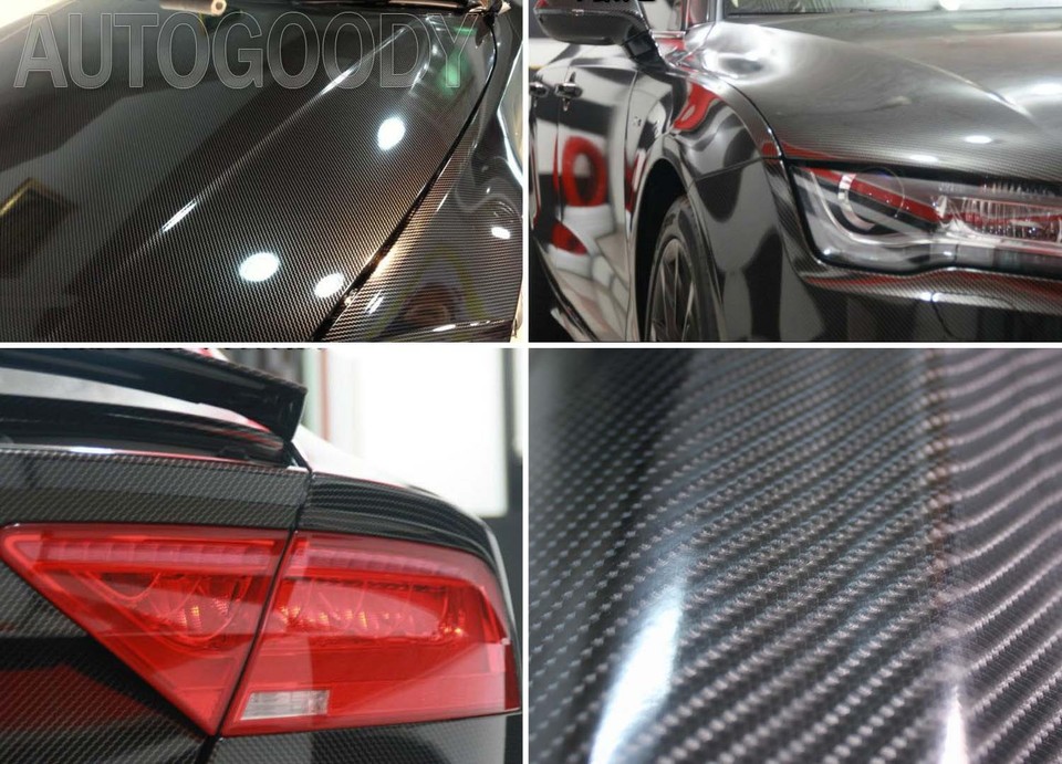 5D / Forged Carbon Fiber Vinyl Film Wrap Sticker Decal High Gloss ...