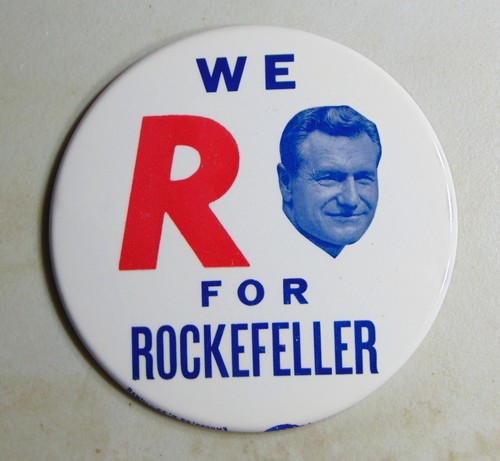 Nelson Rockefeller 1964 SIX INCH campaign pin button political | eBay