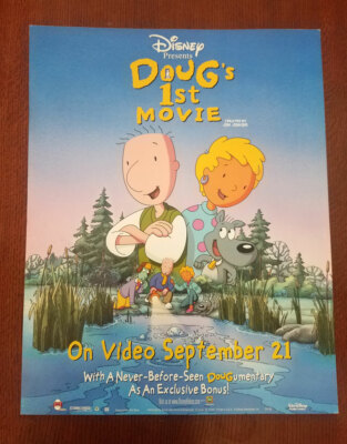 DOUG'S 1ST MOVIE DVD Video Store Thick Stock Movie Poster Double Sided ...