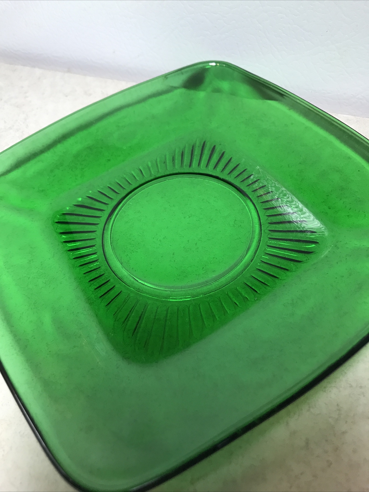 Anchor Hocking Charm Forest Green Square Saucer 5.5" (Up to 12 ...