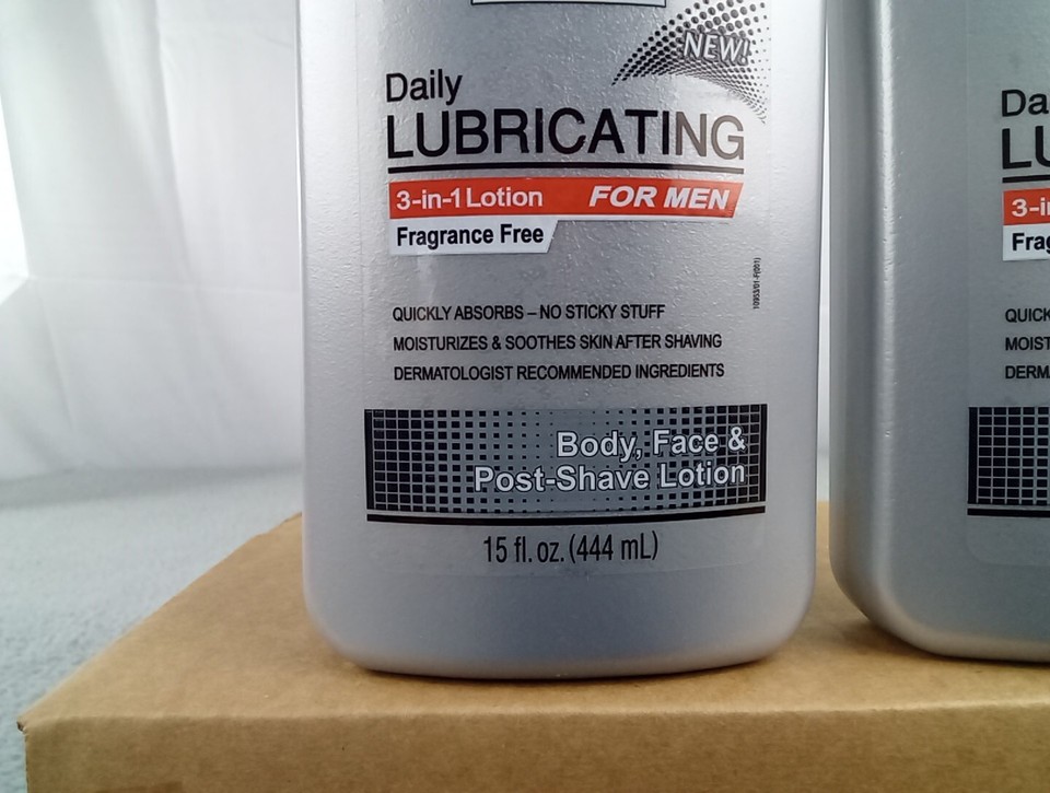 2x Lucky For Men Lubricating 3 In 1 Lotion, Body Face & Post Shave 15oz ...