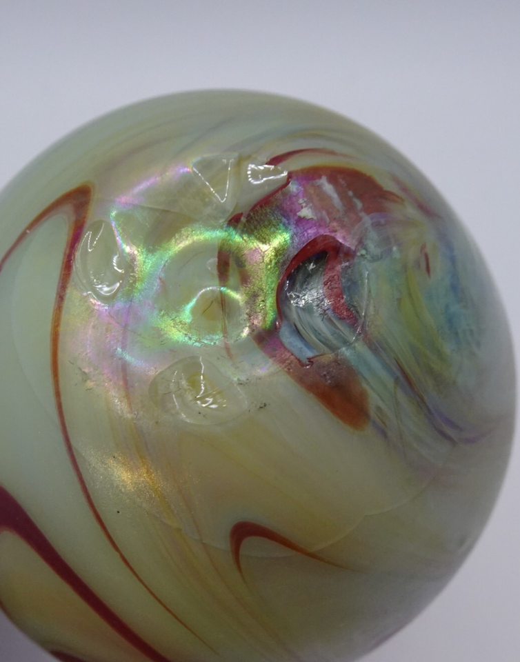 Starry Night Iridescent Miniature Studio Art Glass Off Hand Cabinet ...