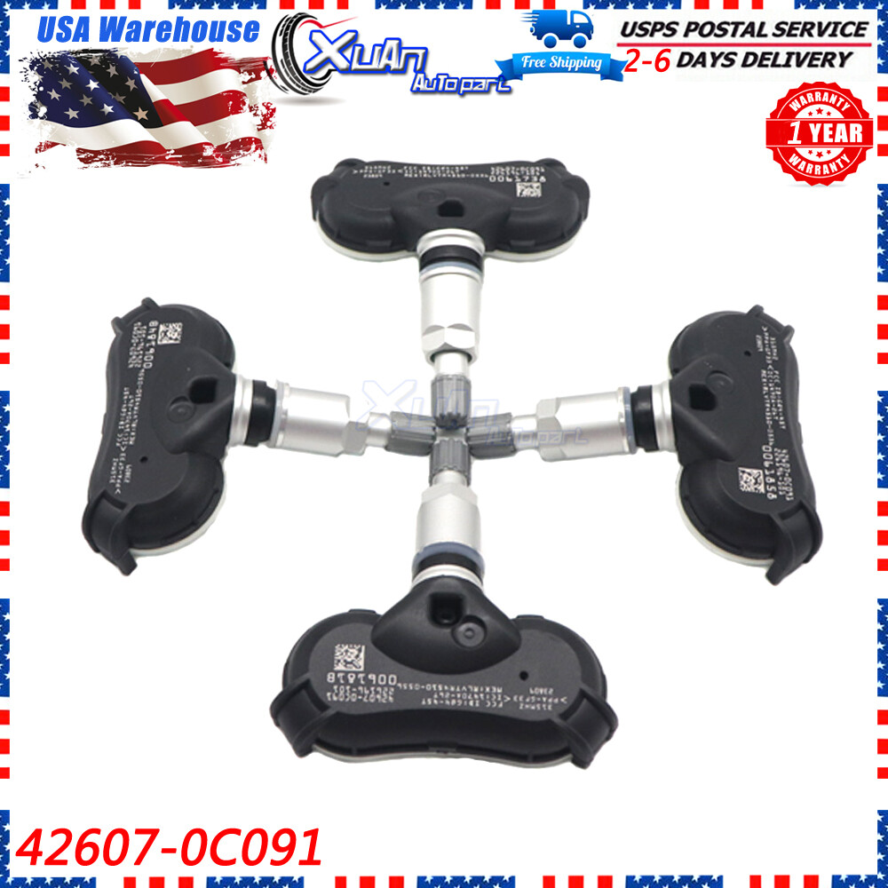 4x For Toyota Tundra Sequoia 2018-2020 42607-0C091 New Tire Pressure ...