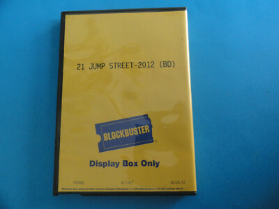 BLOCKBUSTER VIDEO STORE BLU-RAY RENTAL CASE "21 JUMP STREET" -NO MOVIE ...