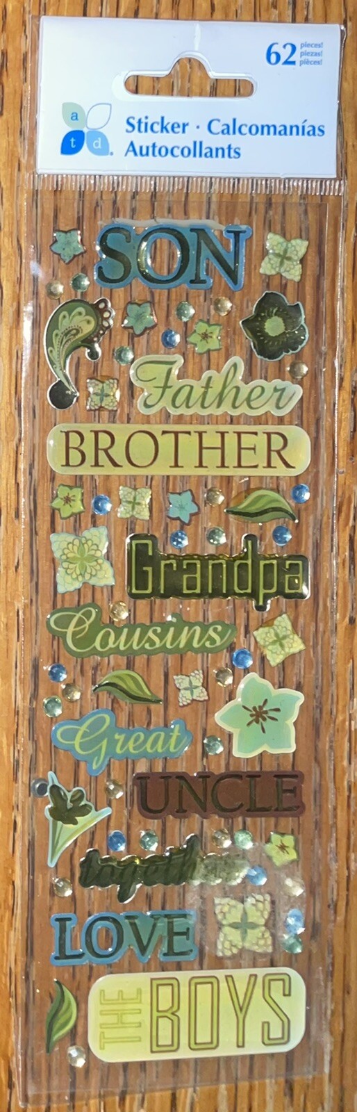 Momenta Puffy My Son Boys Father Brother Grandpa Cousin Uncle Scrapbook ...