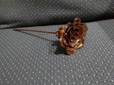 Handcrafted Forever Rose Copper Metal | eBay