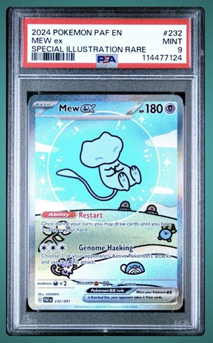 Pokemon Paldean Fates Mew Ex Special Illustration Rare 232/091 Bubble ...