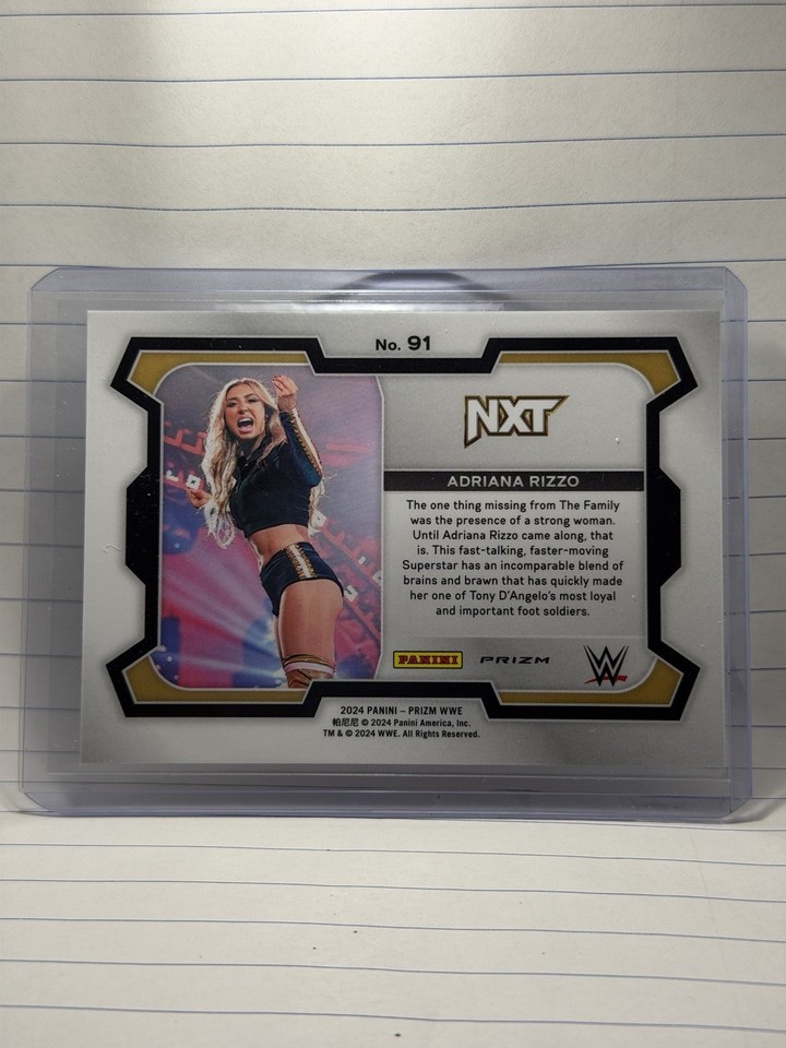 2024 Panini Prizm WWE - Adriana Rizzo #91 Under Card DISCO (RC) | eBay