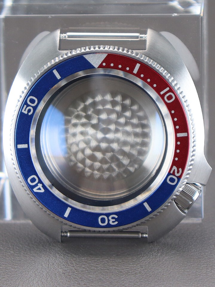 44mm Modified Turtle Watch Cases Sapphire Crystal Glass For Seiko Nh35 ...