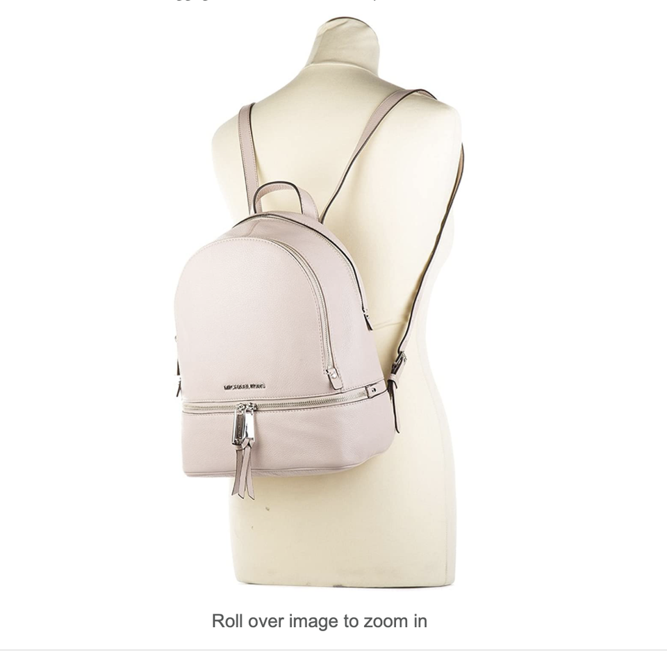 Brand New--MICHAEL KORS Pink Ballet Rhea Leather Backpack for School ...