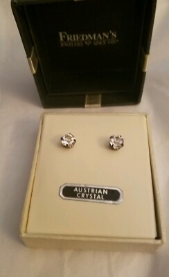 New - Austrian Crystal Stud Earrings - Great Gift Idea | eBay
