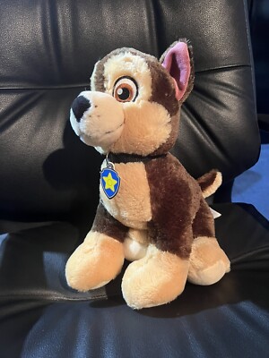 Build A Bear Paw Patrol Chase Police Dog 14” Plush Animal With Collar ...