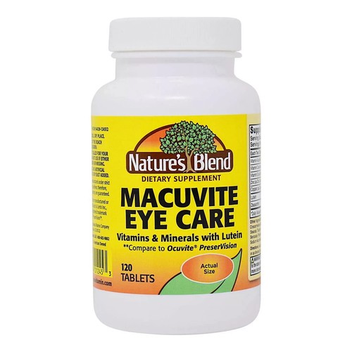 (2PK) Nature's Blend Macuvite Eye Care w Lutein, 120 Tablets ...