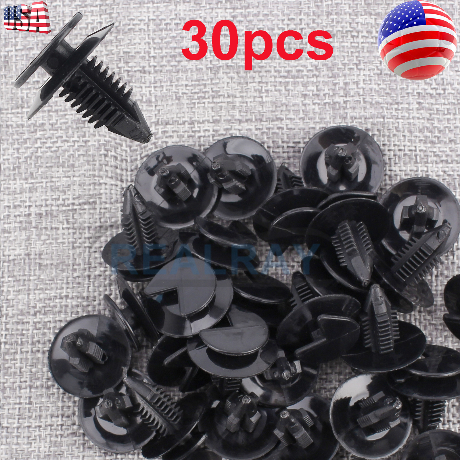 30pcs For Jeep Wrangler YJ / CJ7 Door Panel Clip Retainers with 17/64 ...