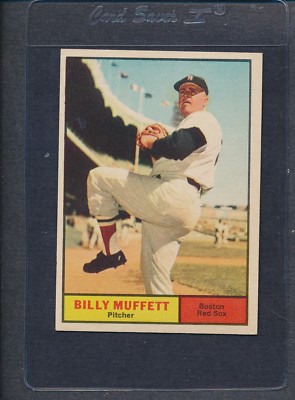 1961 Topps #016 Billy Muffett Red Sox VG/EX *4722 | eBay