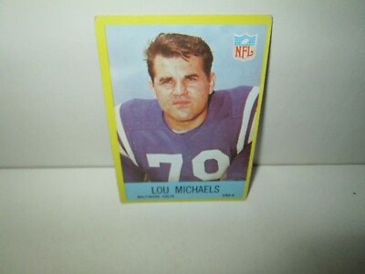 LOU MICHAELS 1967 Philadelphia Gum Card #22 BALTIMORE COLTS Kentucky ...