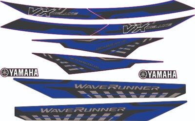 YAMAHA WAVERUNNER VX DELUXE HO 1.0 2020 Graphics / Decal / Sticker Kit ...
