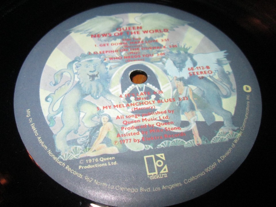 QUEEN NEWS OF THE WORLD LP EX- US ELEKTRA VINYL CLASSIC ROCK | eBay