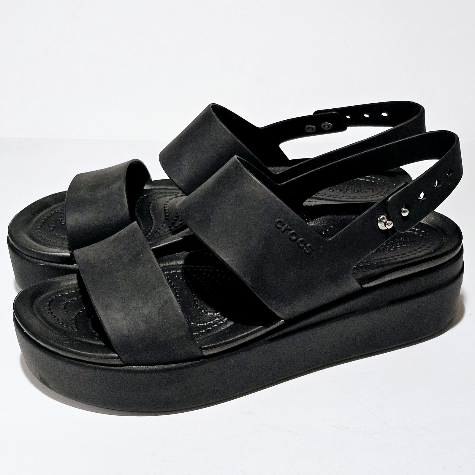Crocs Platform Low Wedge Strappy Summer Sandals Women… - Gem