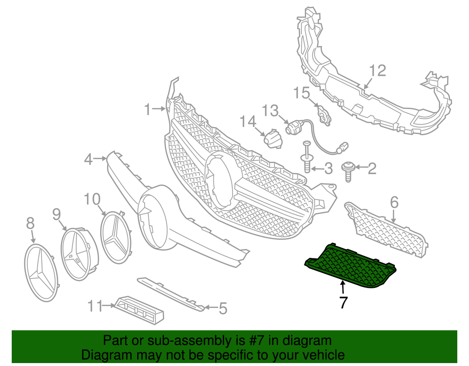 Genuine Mercedes-Benz Insert 205-888-22-60 | eBay