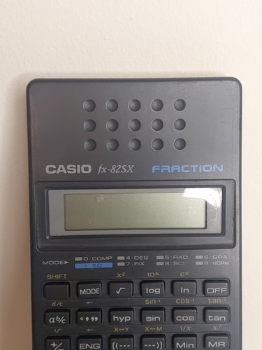 Casio Fx-82sx Fraction Scientific Calculator Retro Vintage Working 1990s for sale online | eBay