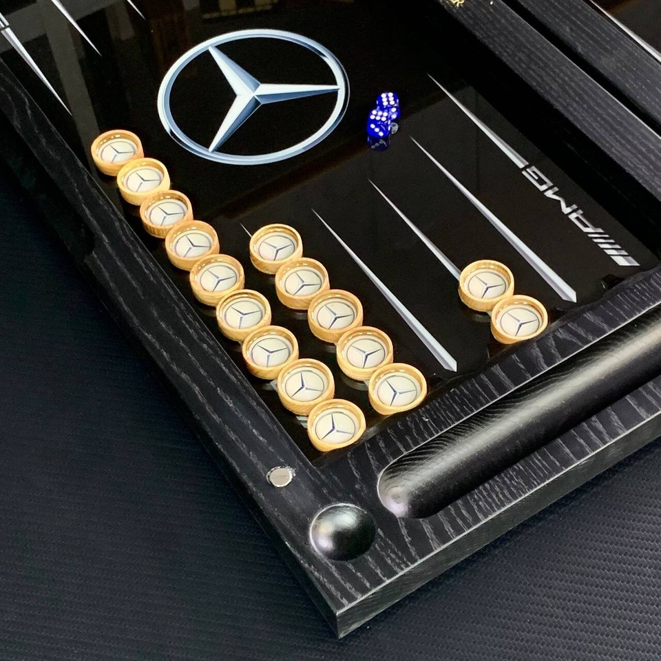 Large Luxury Glass & Wood Backgammon Set – Custom Handmade Game Board ...