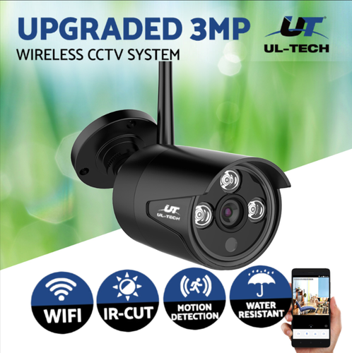 UL-tech Wireless CCTV 3MP Camera Bullet 9350062185797 | eBay Australia